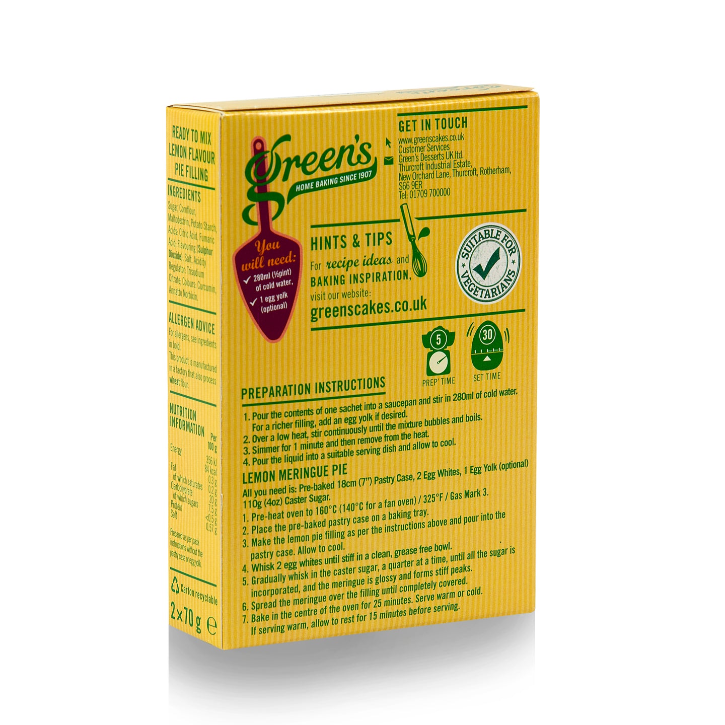 Green's Red Quick Jel Mix 35g – Green's Cake Mixes